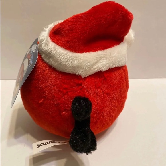 commonwealth Toys | Toys | Angry Birds 5 Christmas Red Bird Plush Santa ...